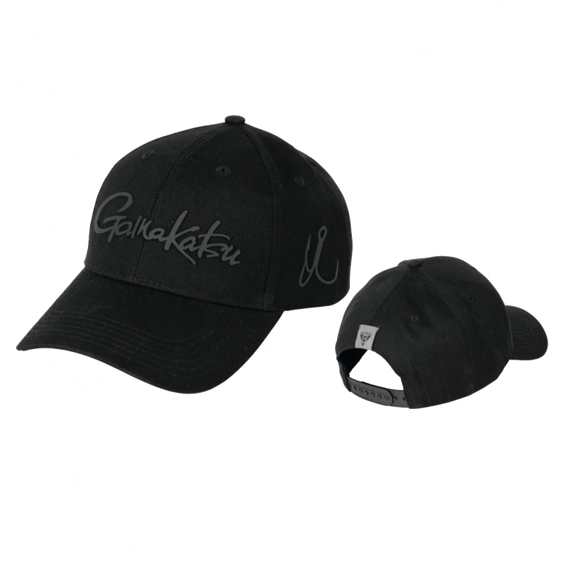 GAMAKATSU GORRA NEGRA MATTE LOGO SILICONA